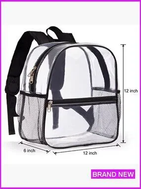 Bags | Clear Mini Backpack Stadium Approved Heavy Duty Pvc Travel ...